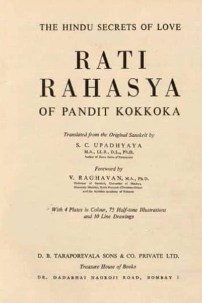 Koka Shastra (Rati Rahashyam-Koka Pandit) of Kashmir (1100 CE)